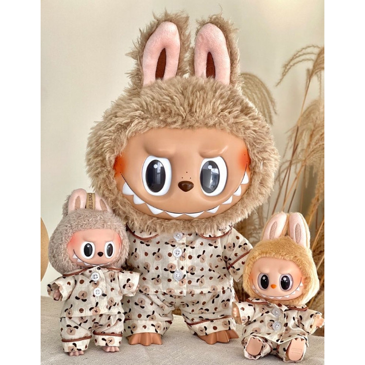 17cm Labubu Clothes 38cm Labubu Clothes Labubu Doll Puppy Pajamas ...