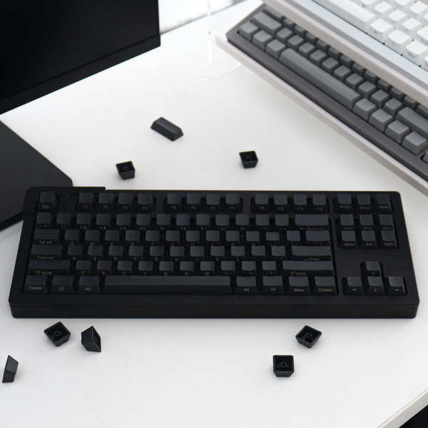 keycaps custom keycaps OEM Big Carbon Black Orange Solid Color Positive ...