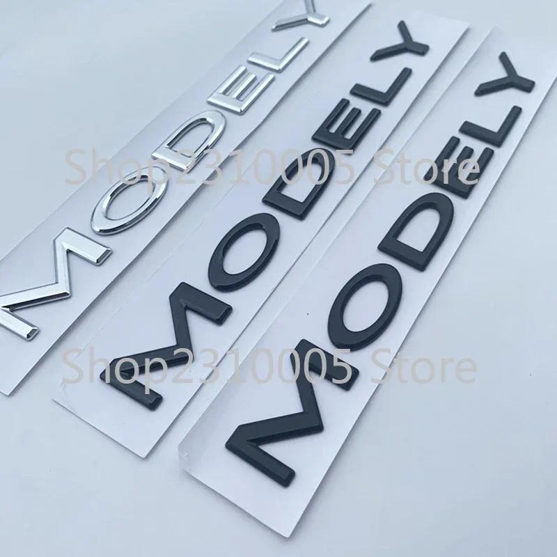 New Font Thin MODEL Y Letters Emblem Car Styling Refitting Trunk ...