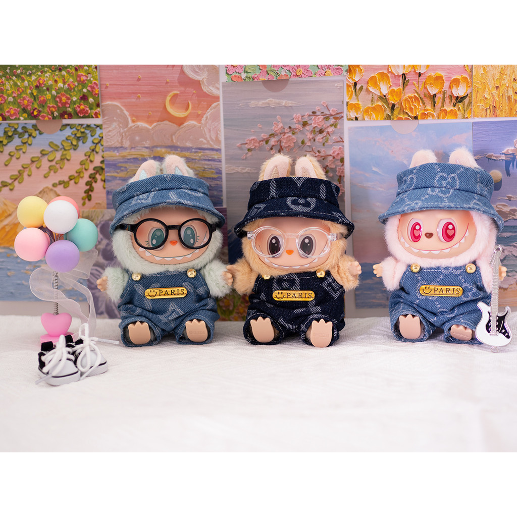 Labubu Clothing, V2 Labubu Customized High End Fisherman's Hat Denim ...