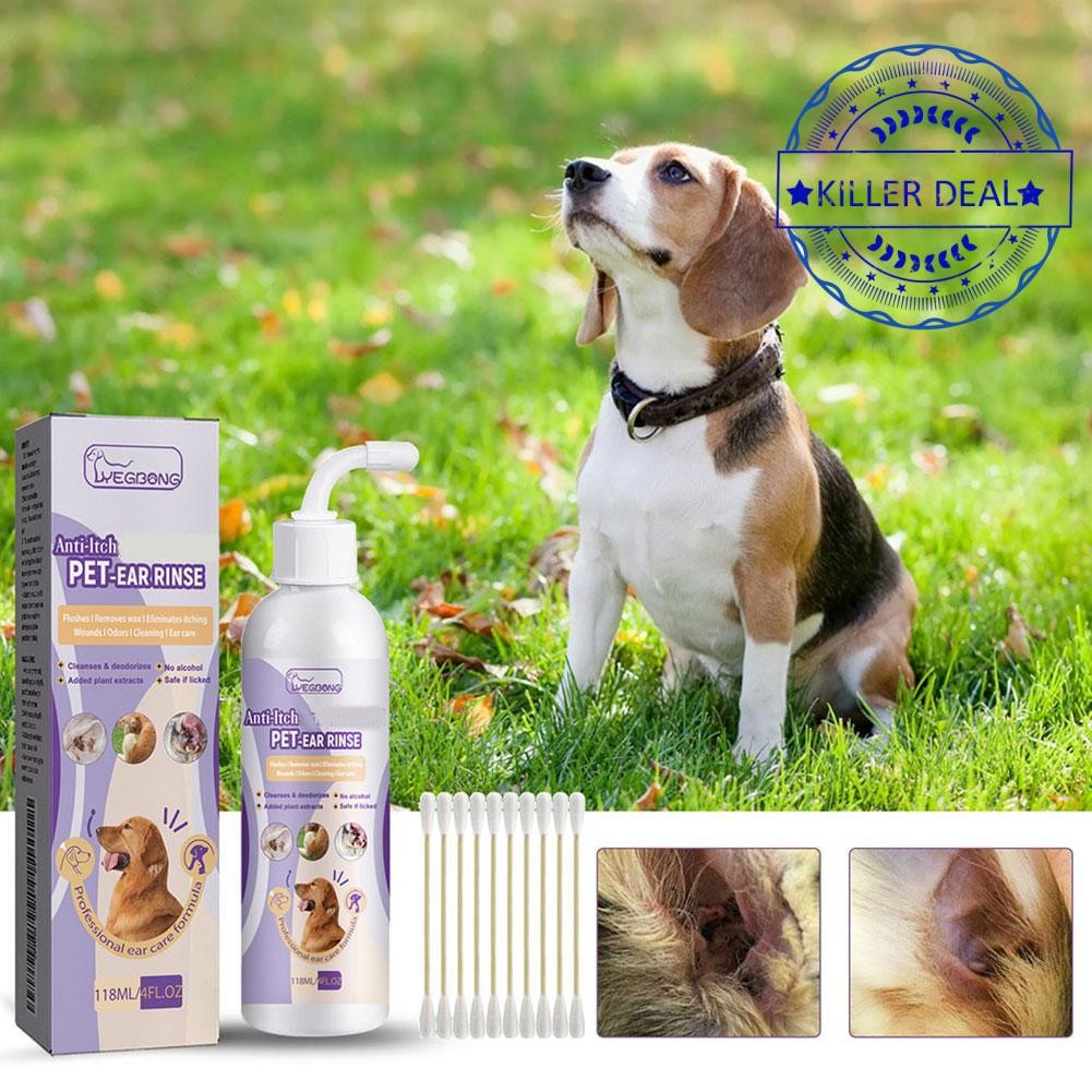 Pet Ear Cleaner Cat Cat Dog Relief Ear Canal Odour Cleaning I6p1 ...