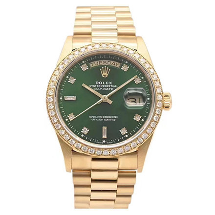 Rolex Gold Rolex Men's Watch Weekly Diary Type 18K Gold Automatic ...