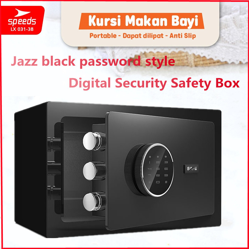 Small Safe Box 20CM Digital Security Safety Box Heavy Duty Safe Box ...