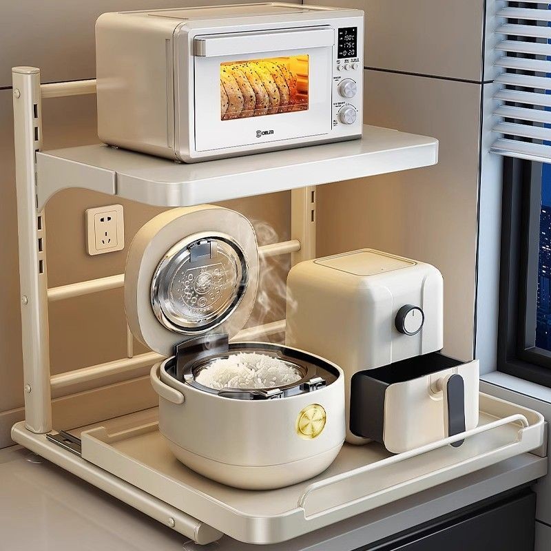 [in stock] Rice Cooker Storage Rack Kitchen Multifunctional Oven Rack ...
