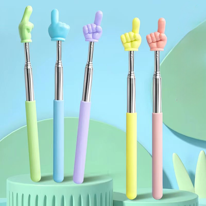 Multifunctional Stainless Steel Retractable Teacher Pointer Finger ...