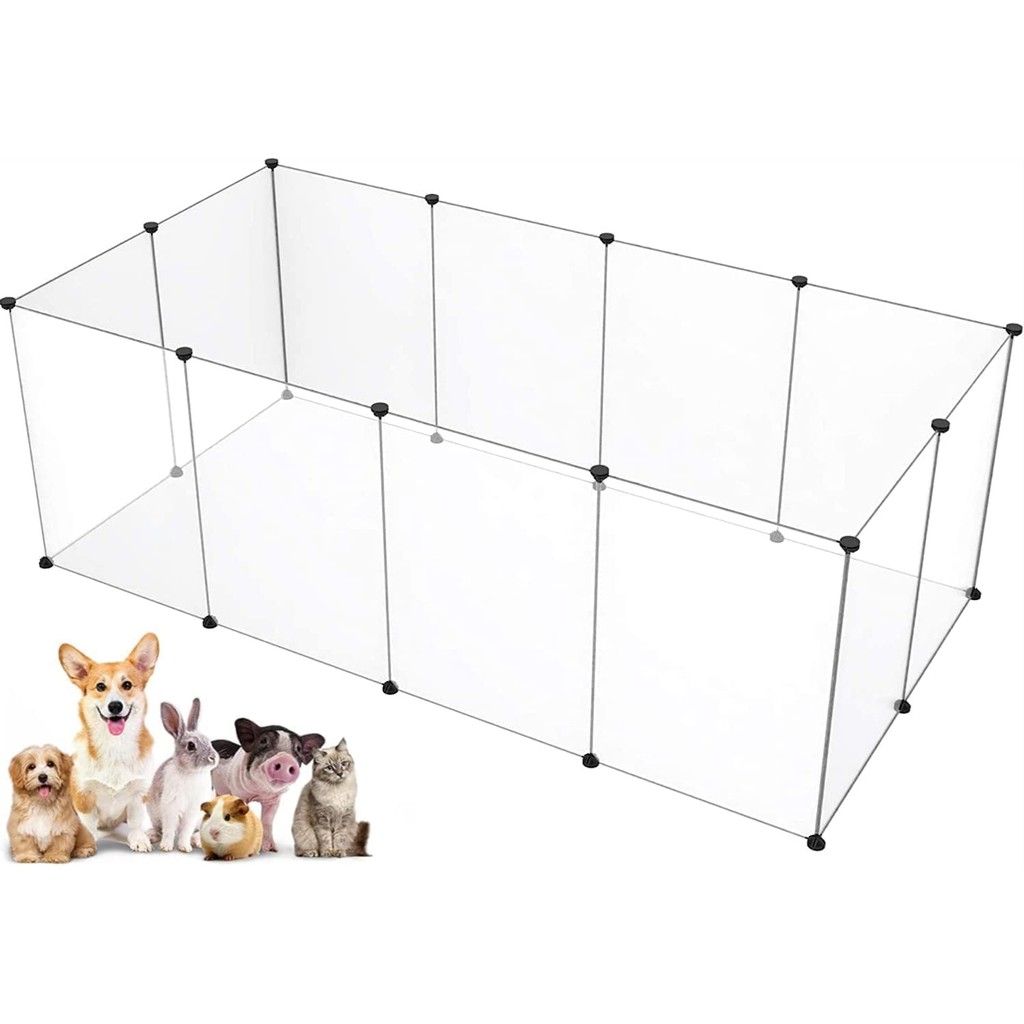 Puppy Playpen Rabbit Run Pet Playpen,Transparent Small Animals Playpen ...