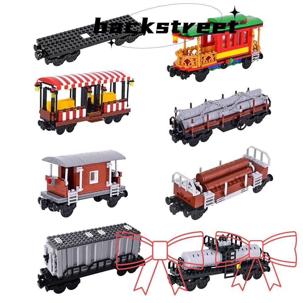 BACKSTREET Carriage Building Blocks, MOC Creative Railway Blocks Toys ...