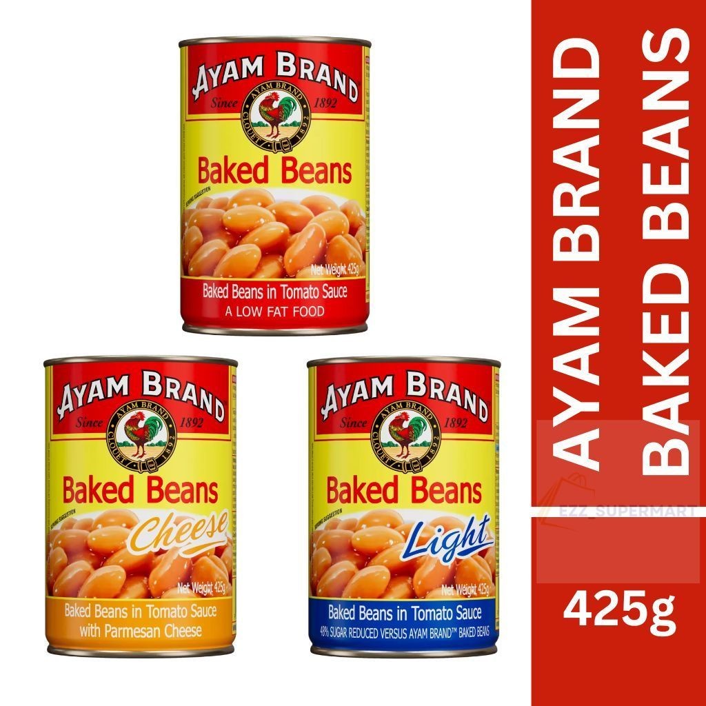 AYAM BRAND Baked Beans in Tomato Sauce (425g) | Shopee Singapore