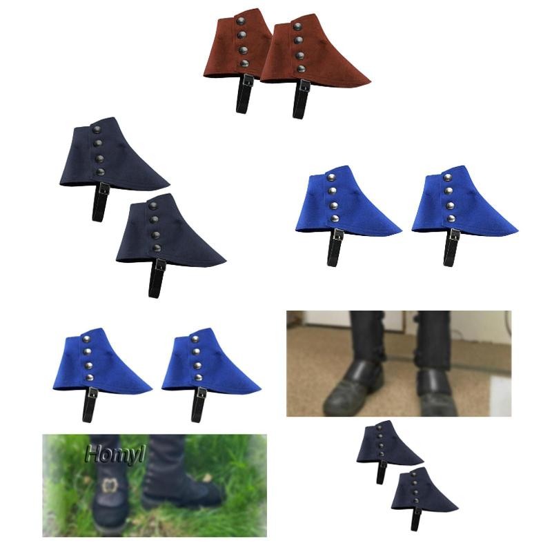 [Homyl] Medieval Pirate Boot Covers Dress up Retro Gothic Footwear ...