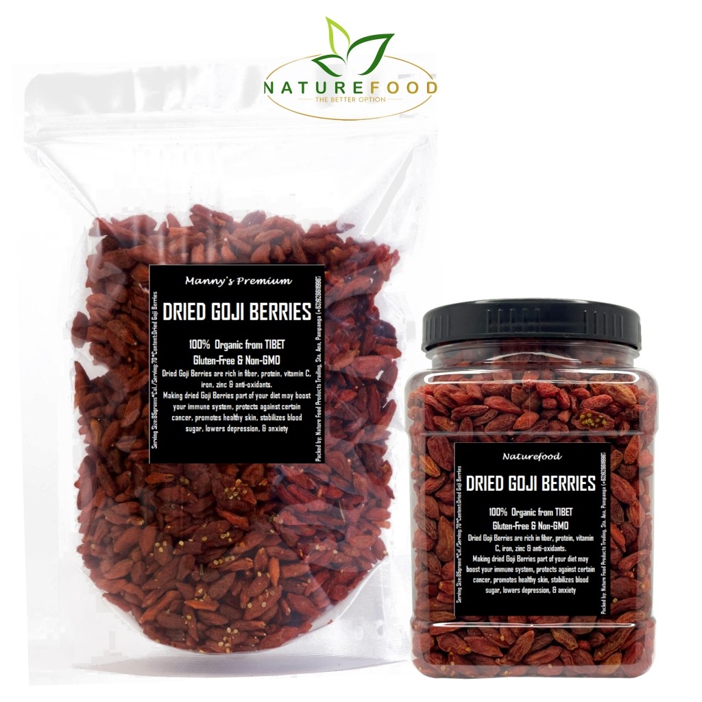 Dried Goji Berries (Organic, Unsweetened, Healthy Low Carb Diet Dried ...
