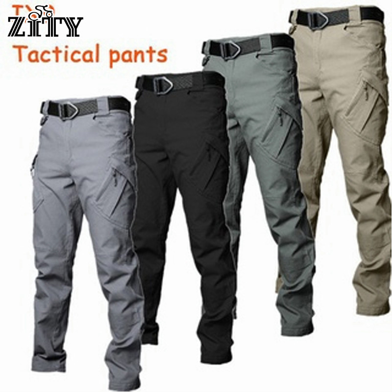 ZITY IX9/IX7 Men's Cargo Pants Outdoor Casual Straight Leg Pants Tactical Pants with Multiple ...