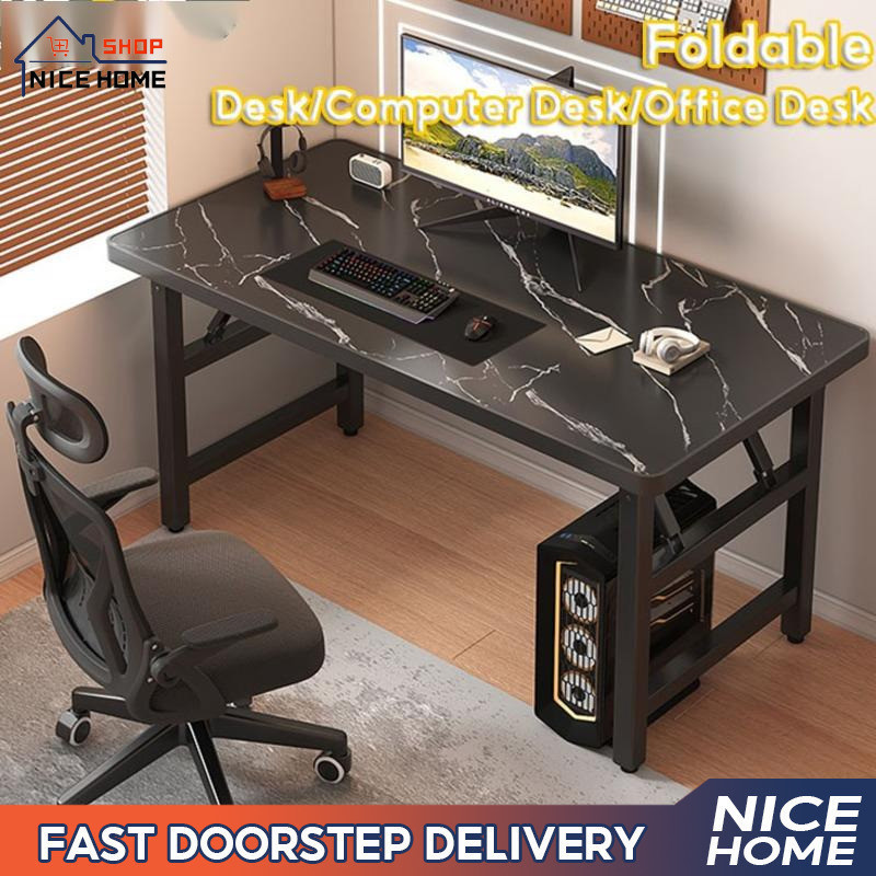 Computer Desk Without Installation Foldable Desk Bedroom Desk Office ...