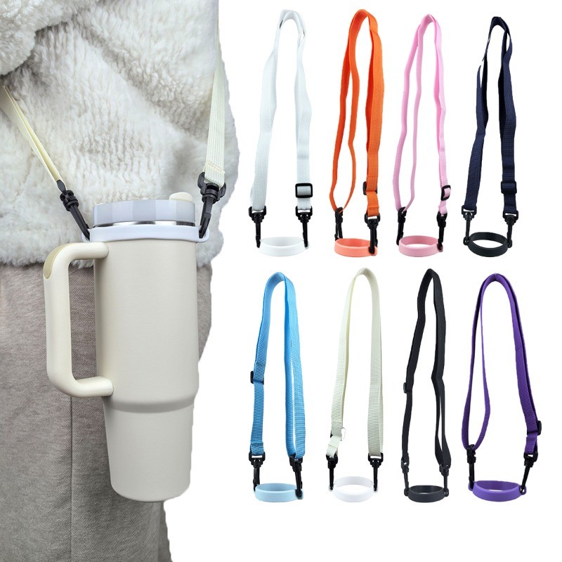 SUGAW Water Bottle Handle Strap for IceFlow Cup Tumbler Shoulder Rope Water Bottle Sling Tumbler ...