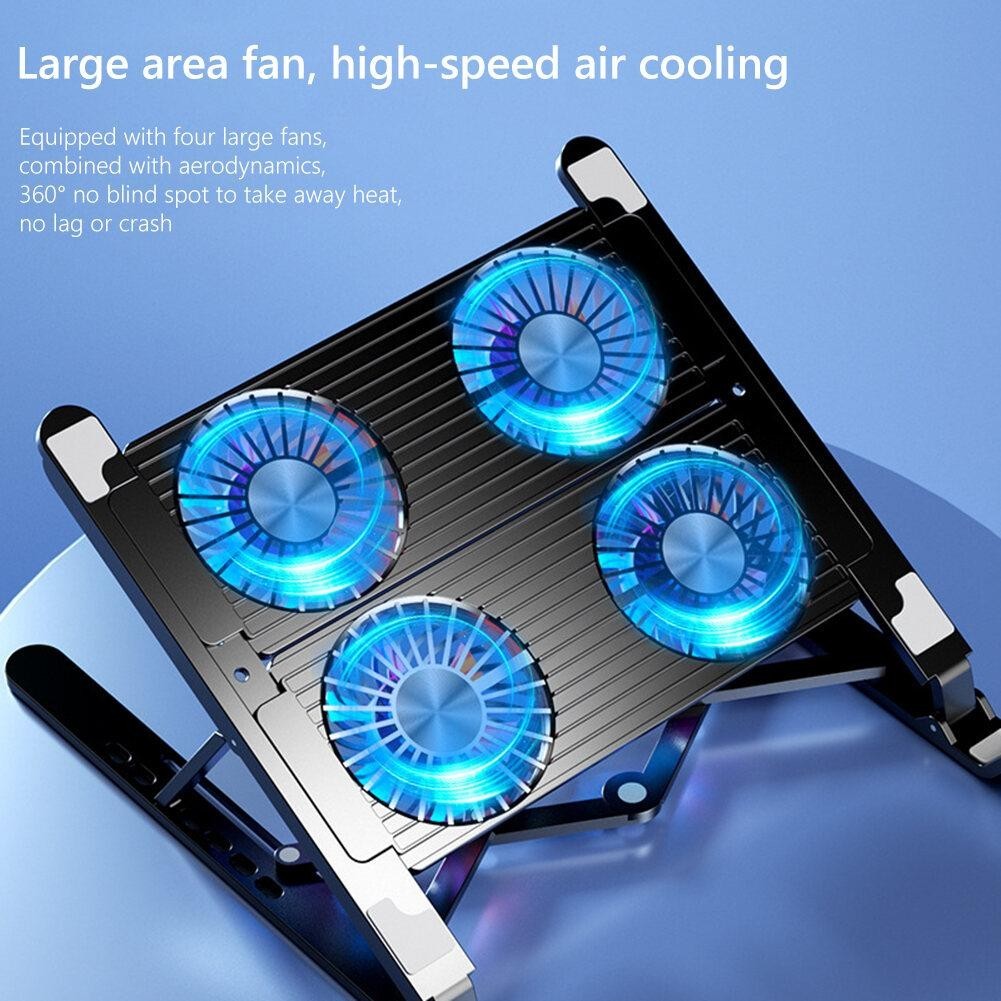 LAPTOP MACBOOK Shelf Quality Cooler Shelf with USB LED Fan, Strong and ...