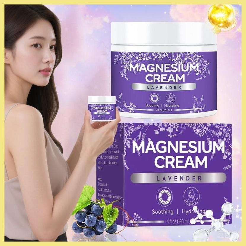 Magnesium Calming Cream Joint Relief Lotion Quick Absorption Calming ...