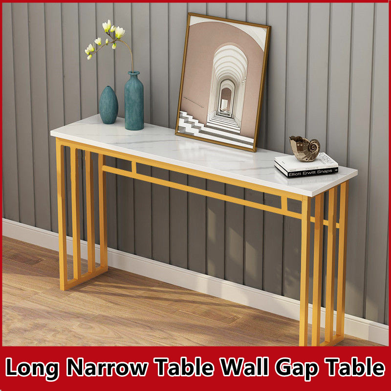 Long Narrow Table Console Corridor Side View Long Narrow Table Wall Gap ...