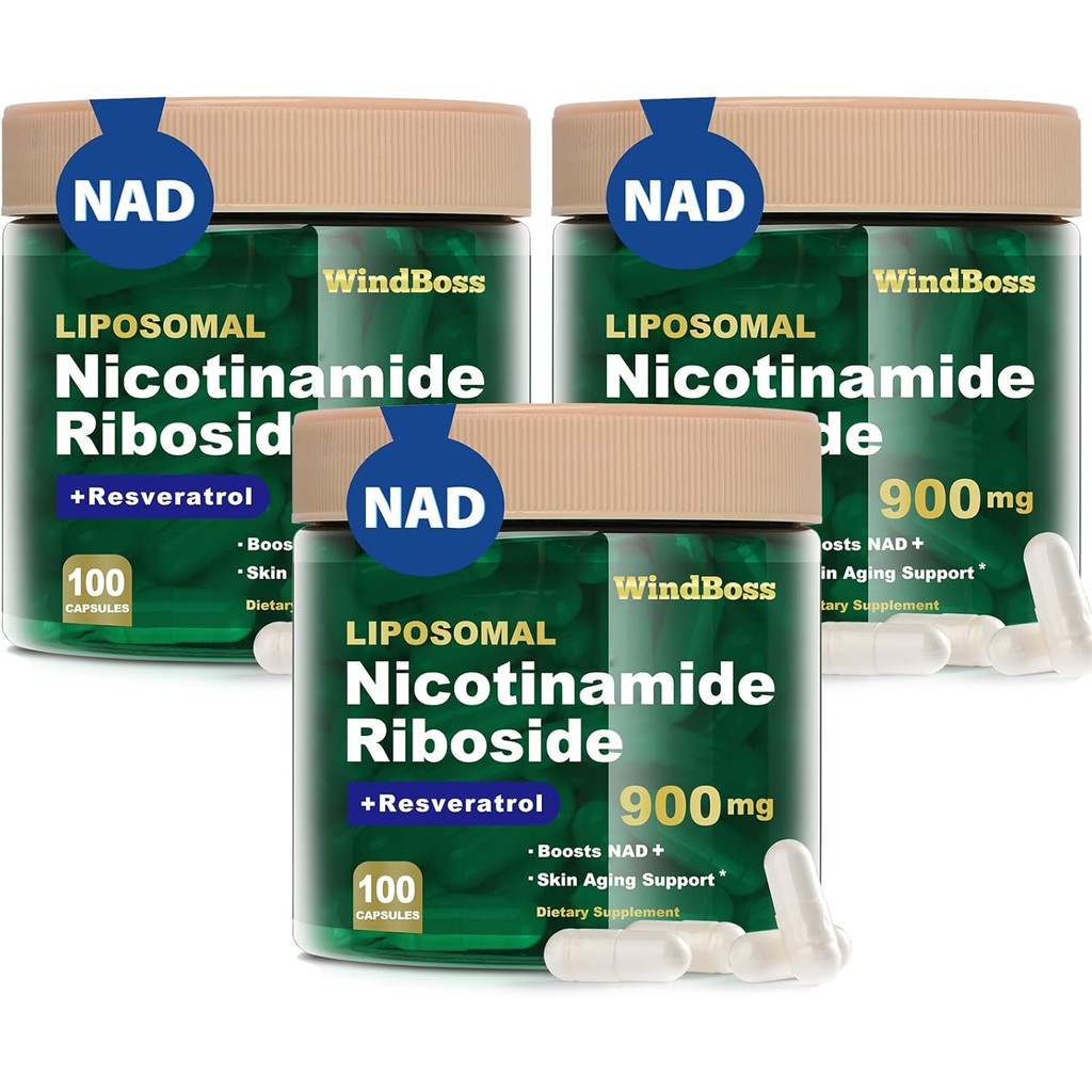 NAD Nicotinamide Riboside Resveratrol, Liposomal NAD Supplements for Women & Men, NMN Supplement ...