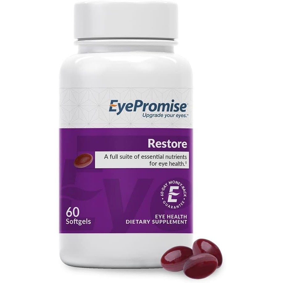EyePromise Restore Supplement - 60 Softgel Capsules Containing Lutein ...