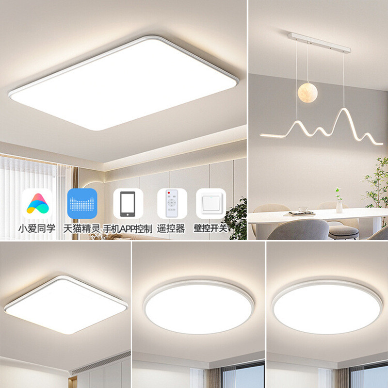 LED Flat Panel Light Surface Mount Ceiling Light, 3CCT 3000K/5000K ...