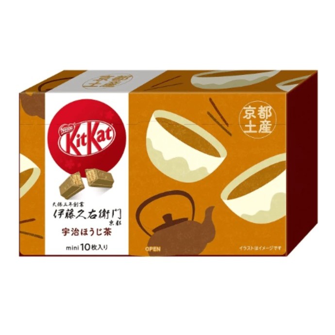 Kit Kat JAPAN Mini Ito Kyuemon Uji-Hojicha hoji tea 10 piece Made in ...