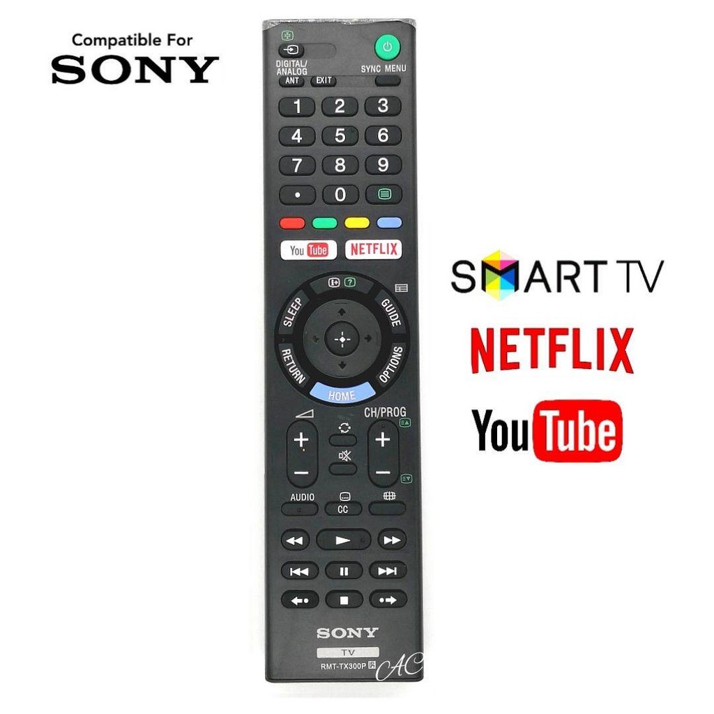 Original SONY LED/LCD TV/ SMART TV Remote Control Replacement (RMT-TX300P) | Shopee Singapore