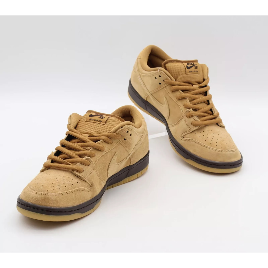 Nike SB Dunk Low Pro Wheat Baroque Brown Gum Mocha (Men's) | Shopee ...
