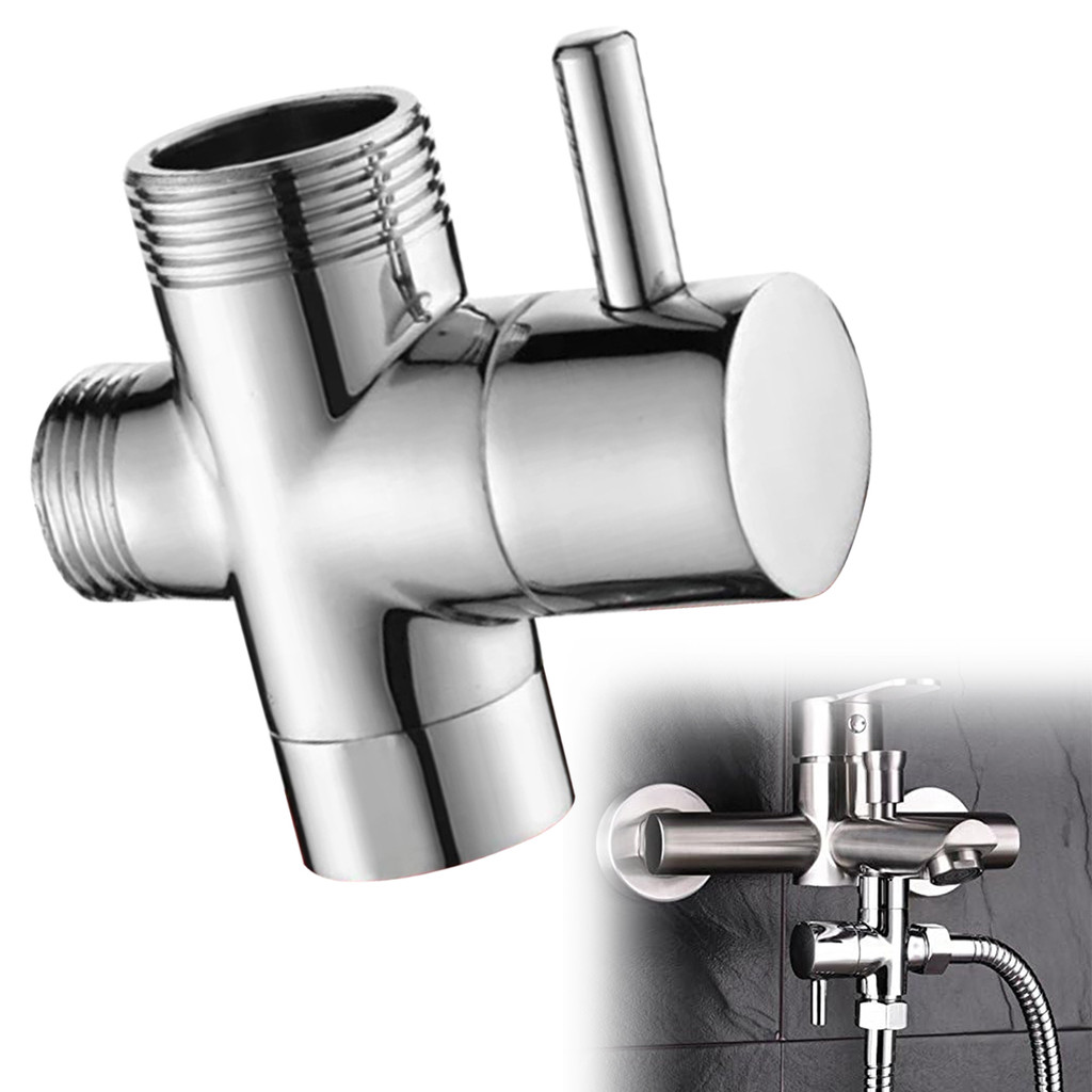 【Cyanfire】Brass 3-Way Diverter Valve G1/2" Water Separator Shower Arm ...
