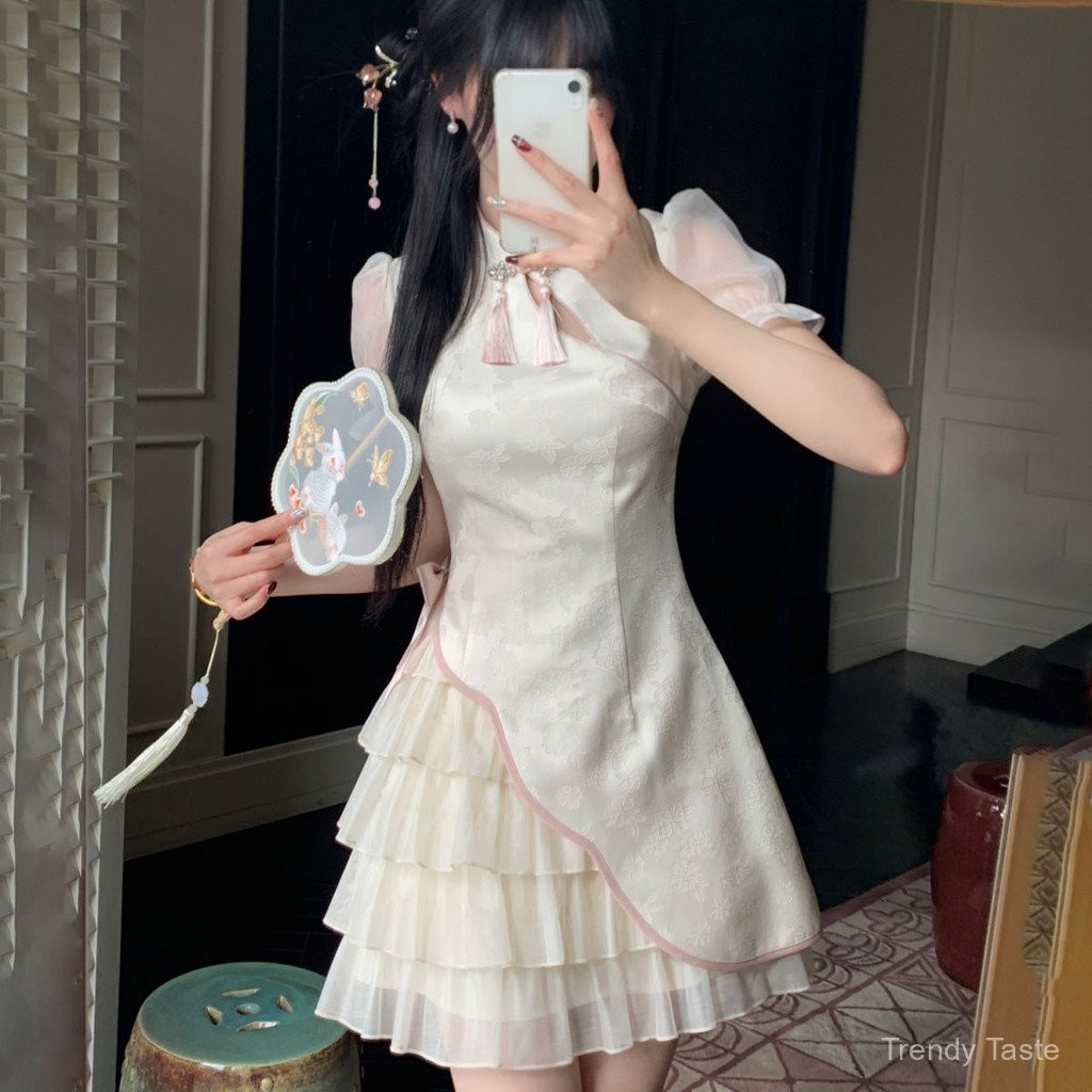 Cheongsam dress plus size chinese new year cny dress clothes 2025 旗袍 qipao 改良版连衣裙 New Amoi ...