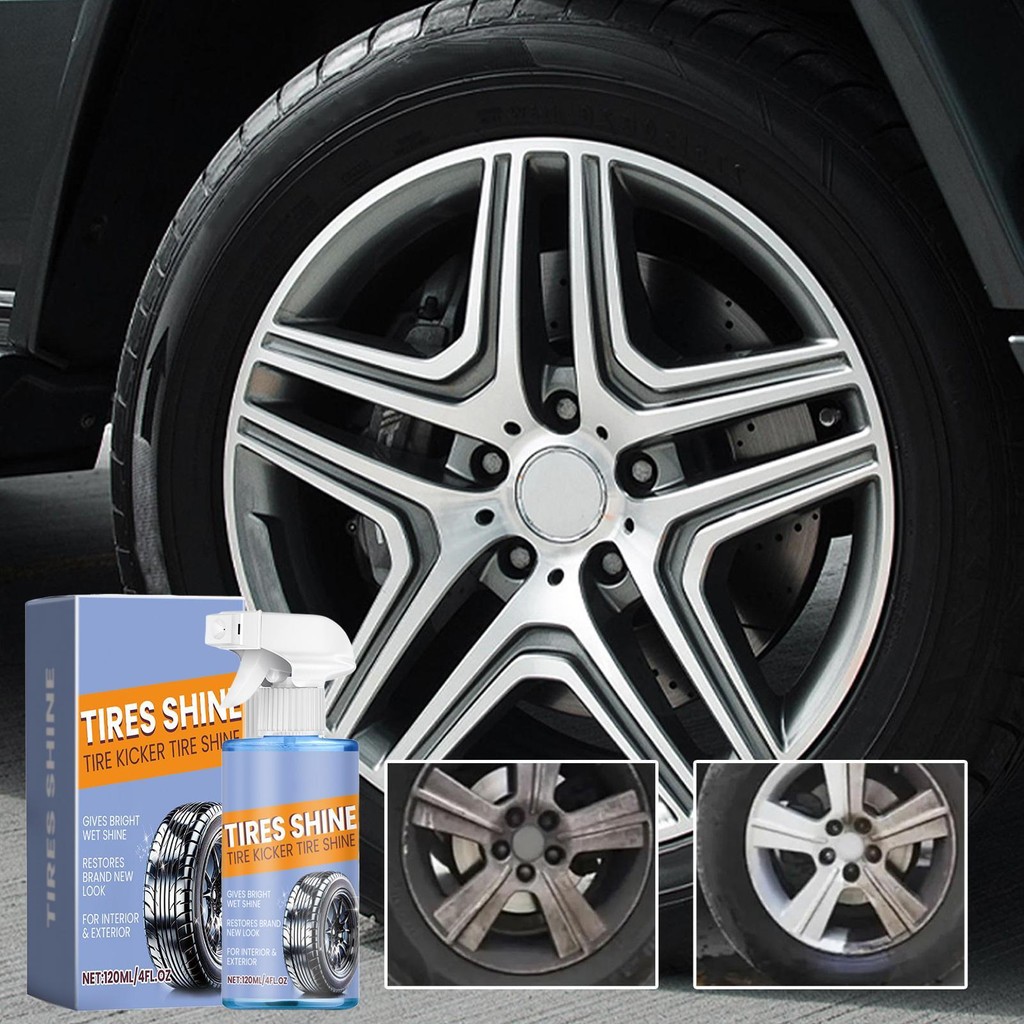 Car Tire Cleaning Spray Tire Shine Spray Auto Wheel Polishing Spray Car ...