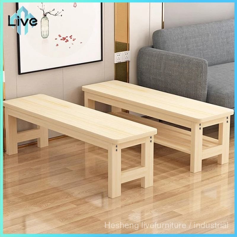 Solid wood shoe bench easy entry shoe bench bedside bed bathroom bench ...