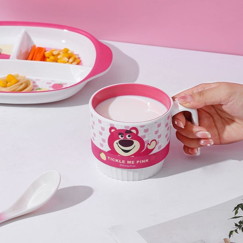 [48H Shipping] Disney Children's Melamine Cartoon Square Baby Food ...