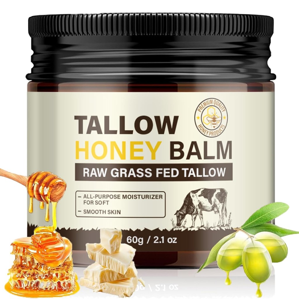 Beef Tallow for Face, Beef Tallow for Skin,Hydrating Tallow Balm Fed ...