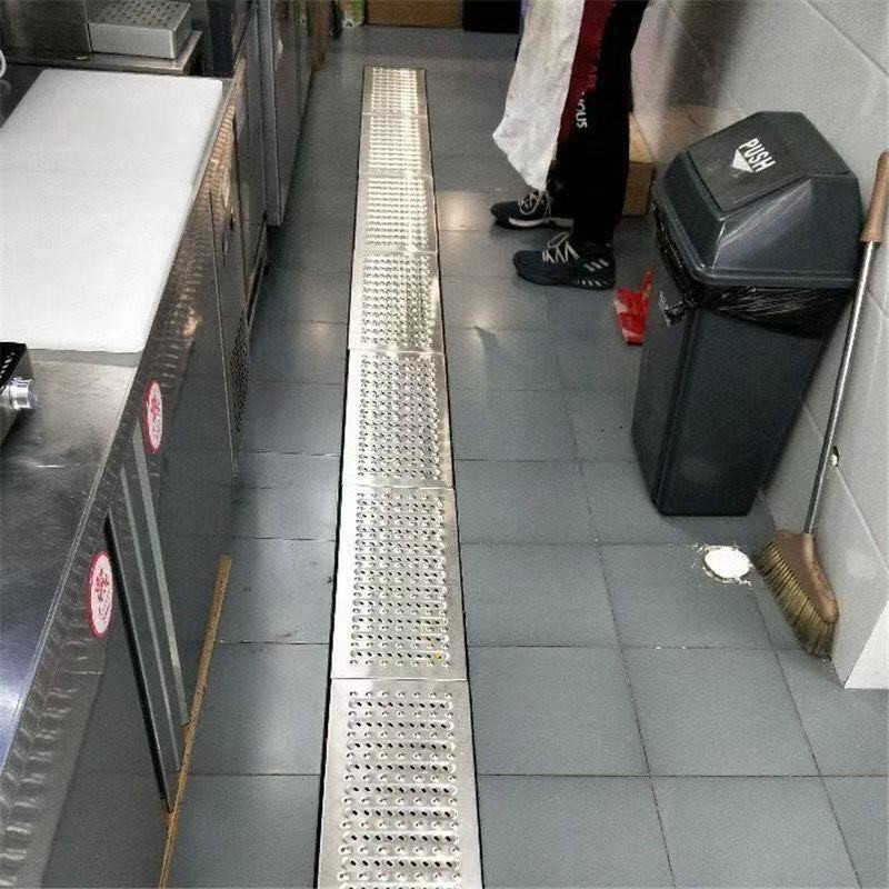 Stainless steel gutter cover hotel kitchen sewer gutter sink floor ...