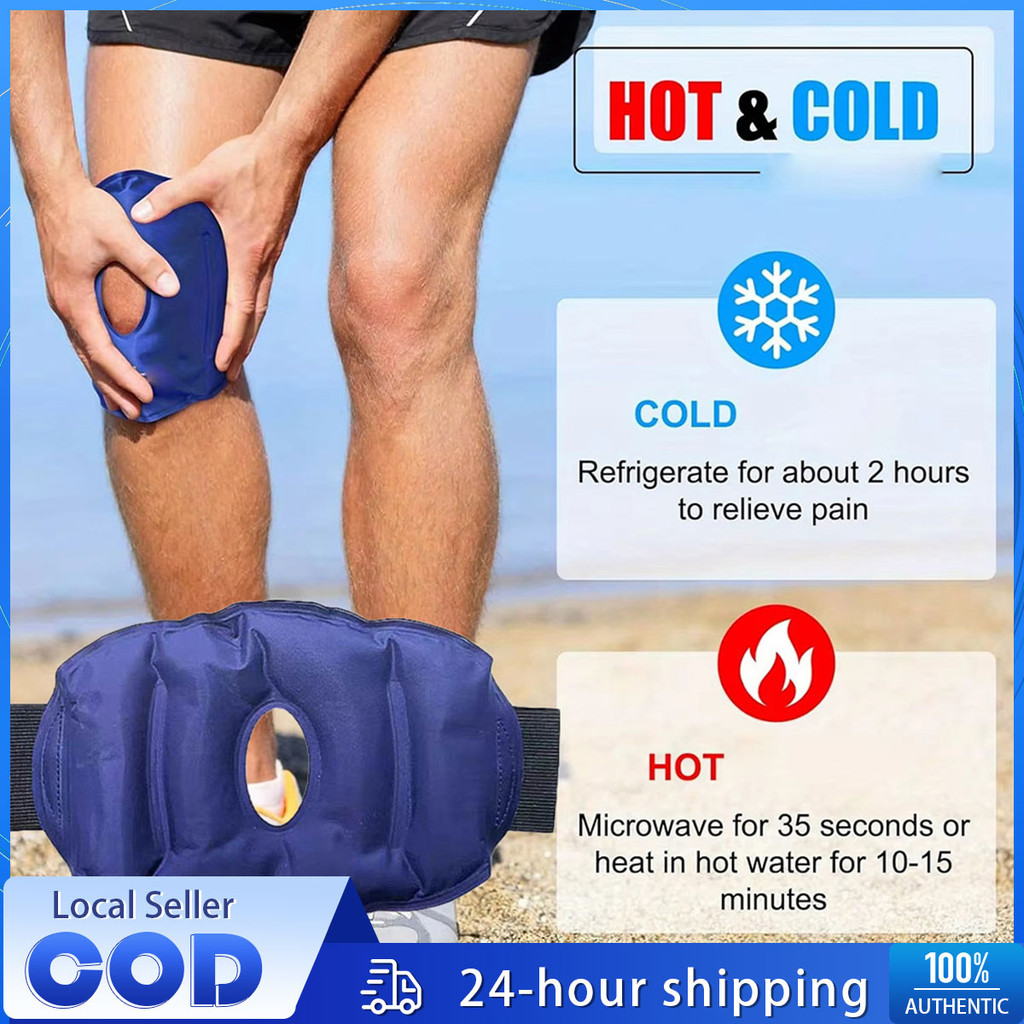 Blue Gel Pack Hot Cold Therapy Sports Knee Injuries First Aid ...