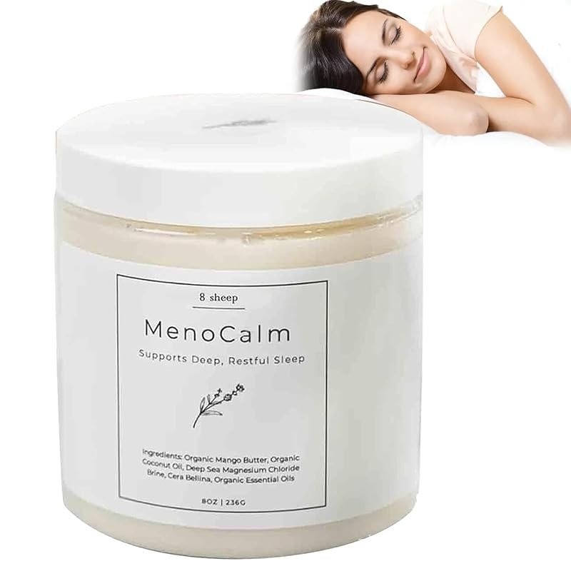 Menocalm Sleep Cream, 8 Sheep Magnesium Cream Organics, Magnesium ...