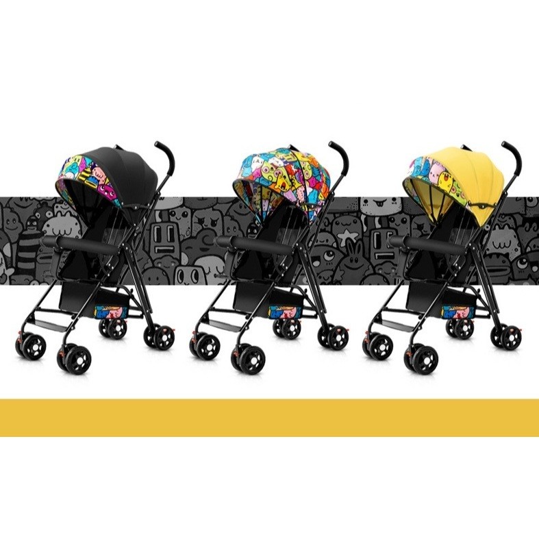 4 Wheels Light Weight Baby Stroller Umbrella Type Children Stroller ...