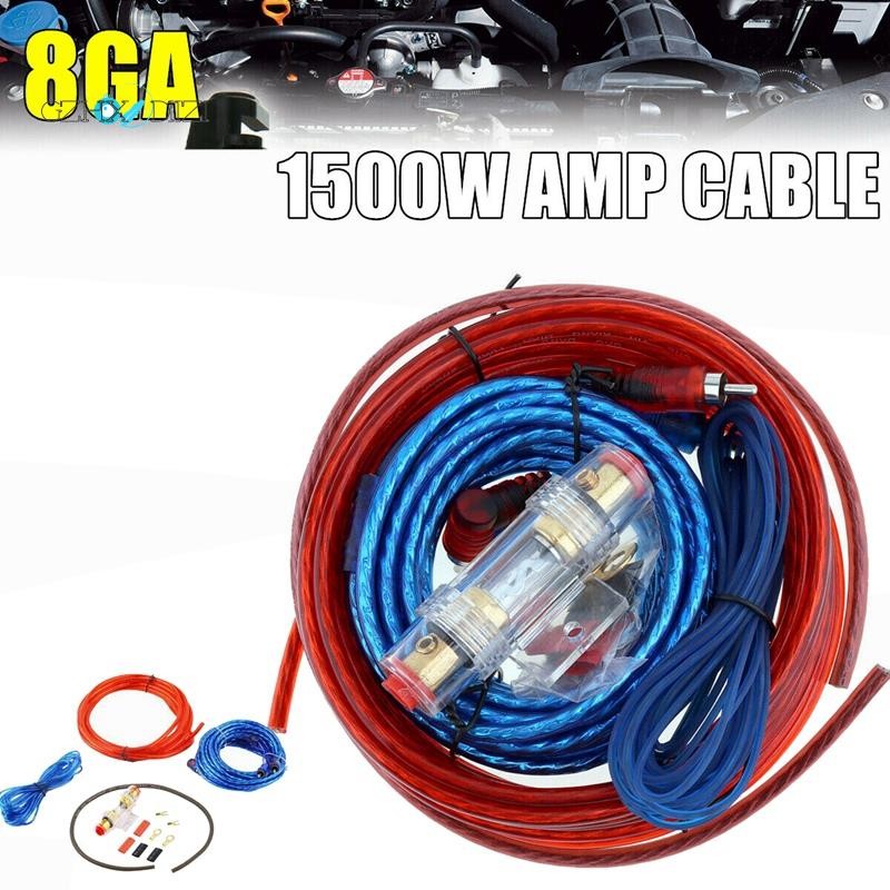 1500W Car Amplifier Installation Wiring Harness Kit 8GA Audio Amplifier ...