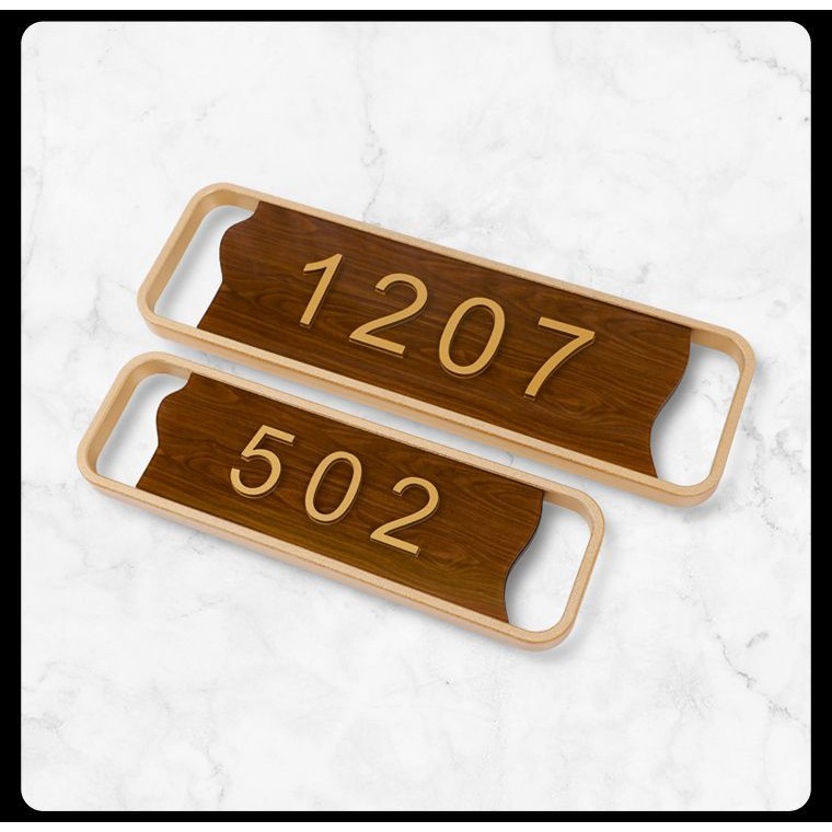 number Doorplate Number plate Number Acrylic Box Door Plate sign Apartment door Signboard Hotel Homestay Unitplatehouse For home use and restaurants NumberCustomized Door Number Customization door Hdb...
