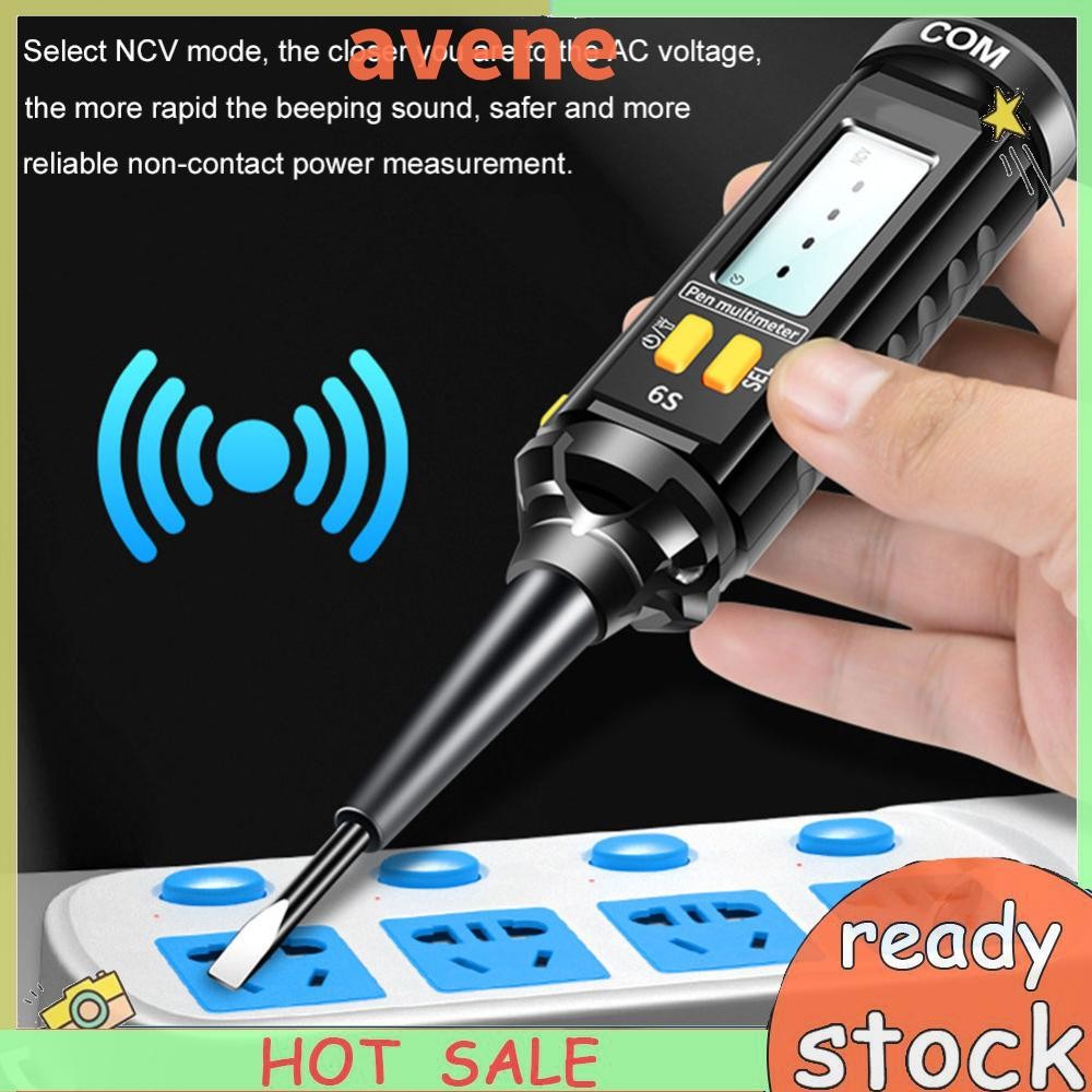 Pen Type Digital Multimeter 4000 Counts Voltage Detector Pen Backlit ...