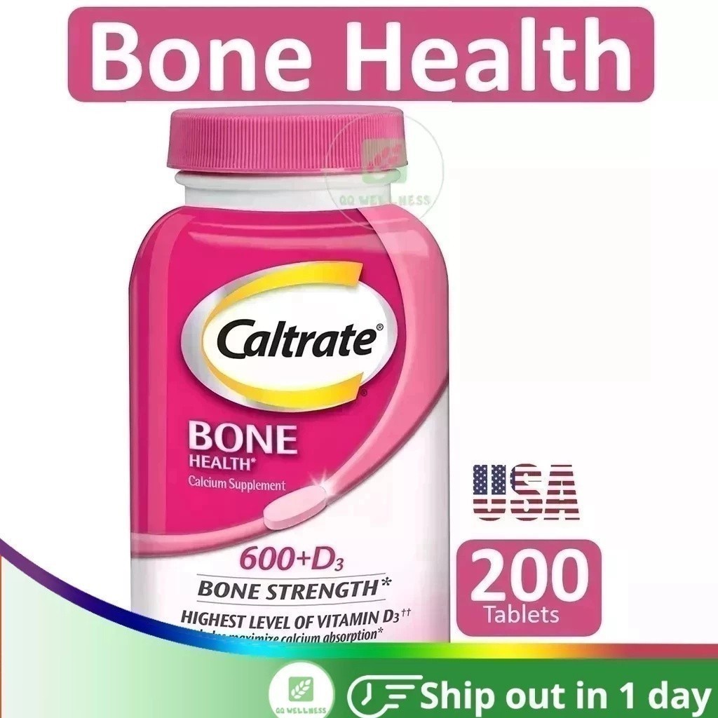 Caltrate Bone Health 600mg Calcium + Vitamin D3 (US Version) 200 ...