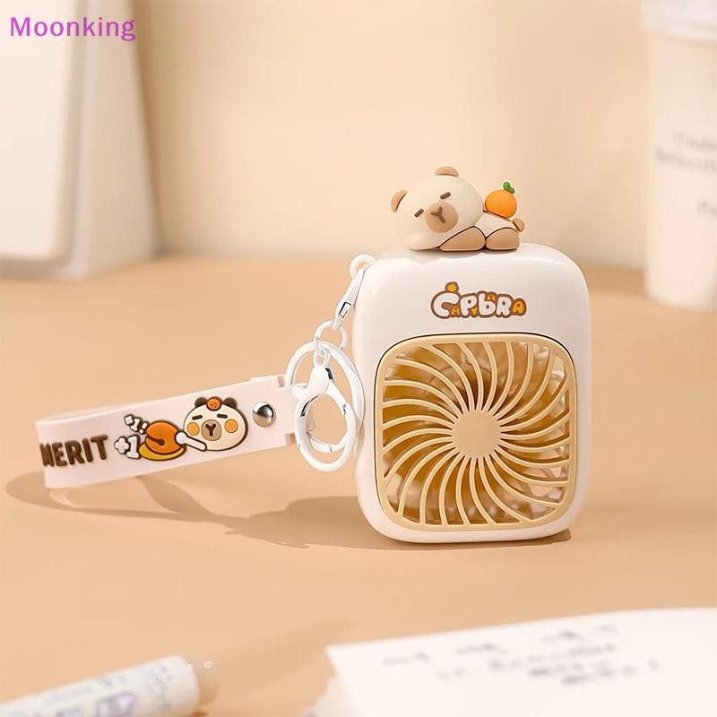 Moonking 2025 Cute Capybara Mini Portable Fan Handheld Small Fan ...