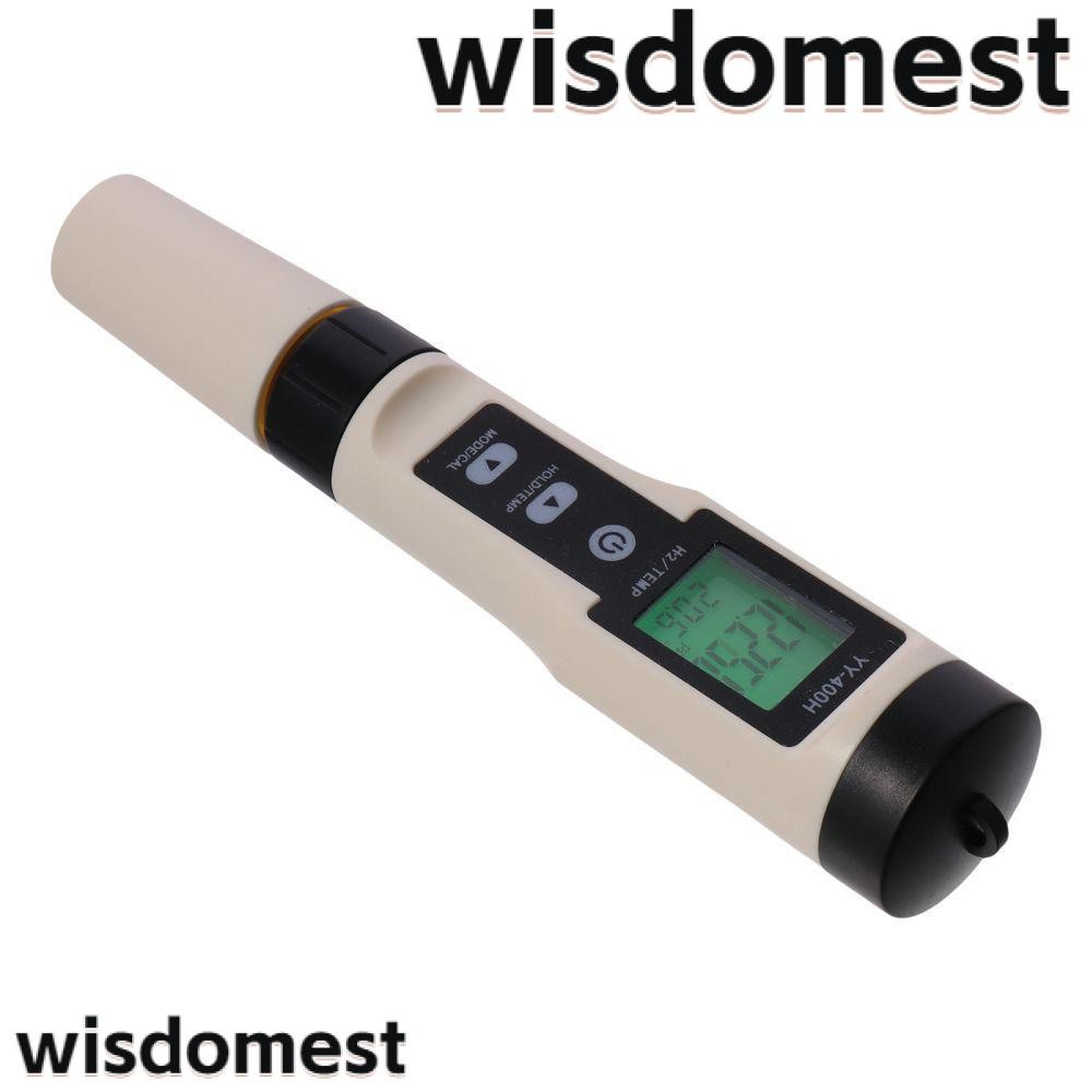 WISDOMEST Hydrogen Tester, with Backlit H2 Water Hydrogen Analyzer ...