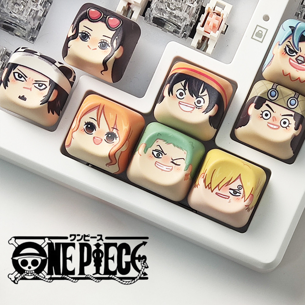 One Piece Luffy Keycap MOA Profile PBT Five-sided Dye Sublimation Zoro ...