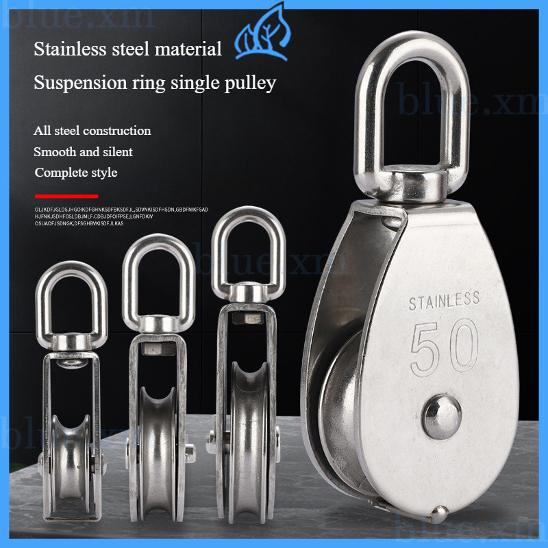 pulley block stainless steel pulley traction wheel heavy steel single ...
