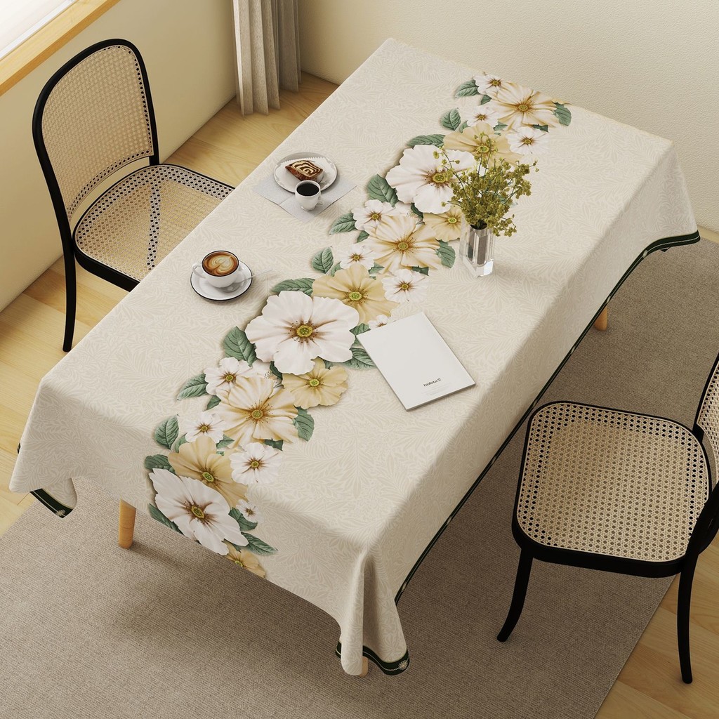 New Simple Tablecloth Wash-Free Oil-Proof Waterproof Anti-Scalding ...