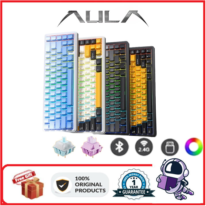 Alua F65 Three-mode gasket structure e-sports game side-engraved ...