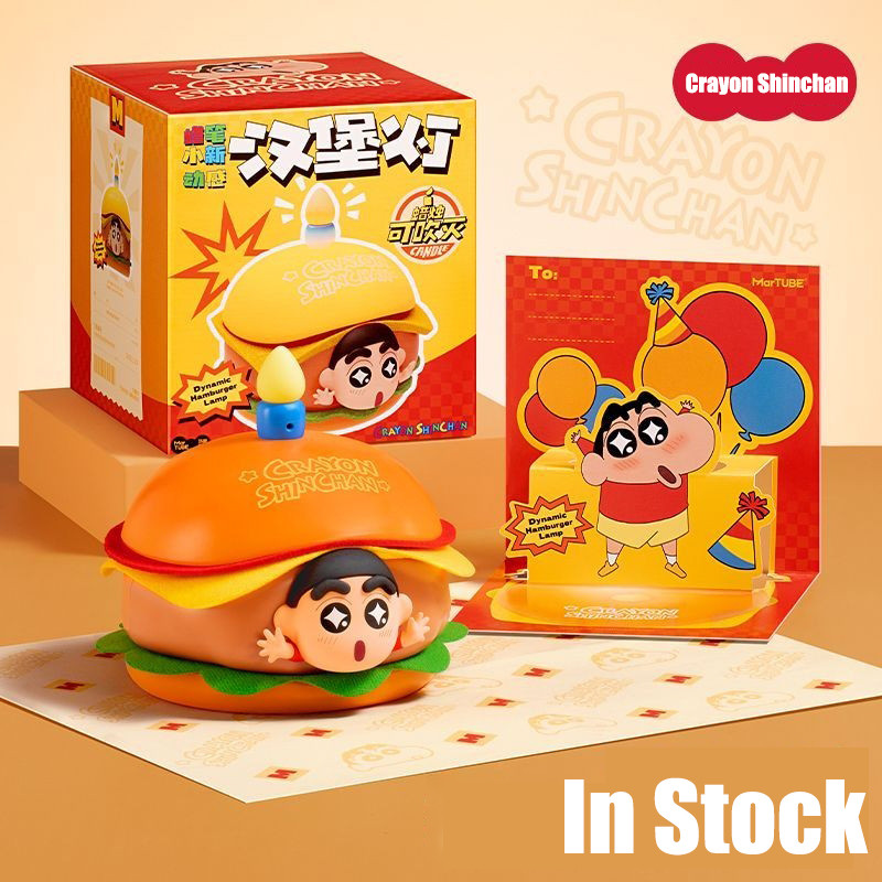 New Crayon Shinchan Birthday Hamburger Lamp Cute Cartoon Night Light ...