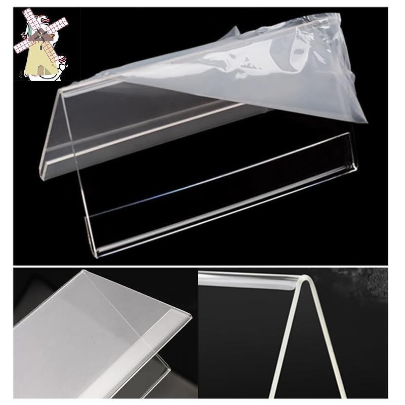 Pack of 8 Acrylic Table Stands Name Stand Holder, 10 x 15 cm Table ...