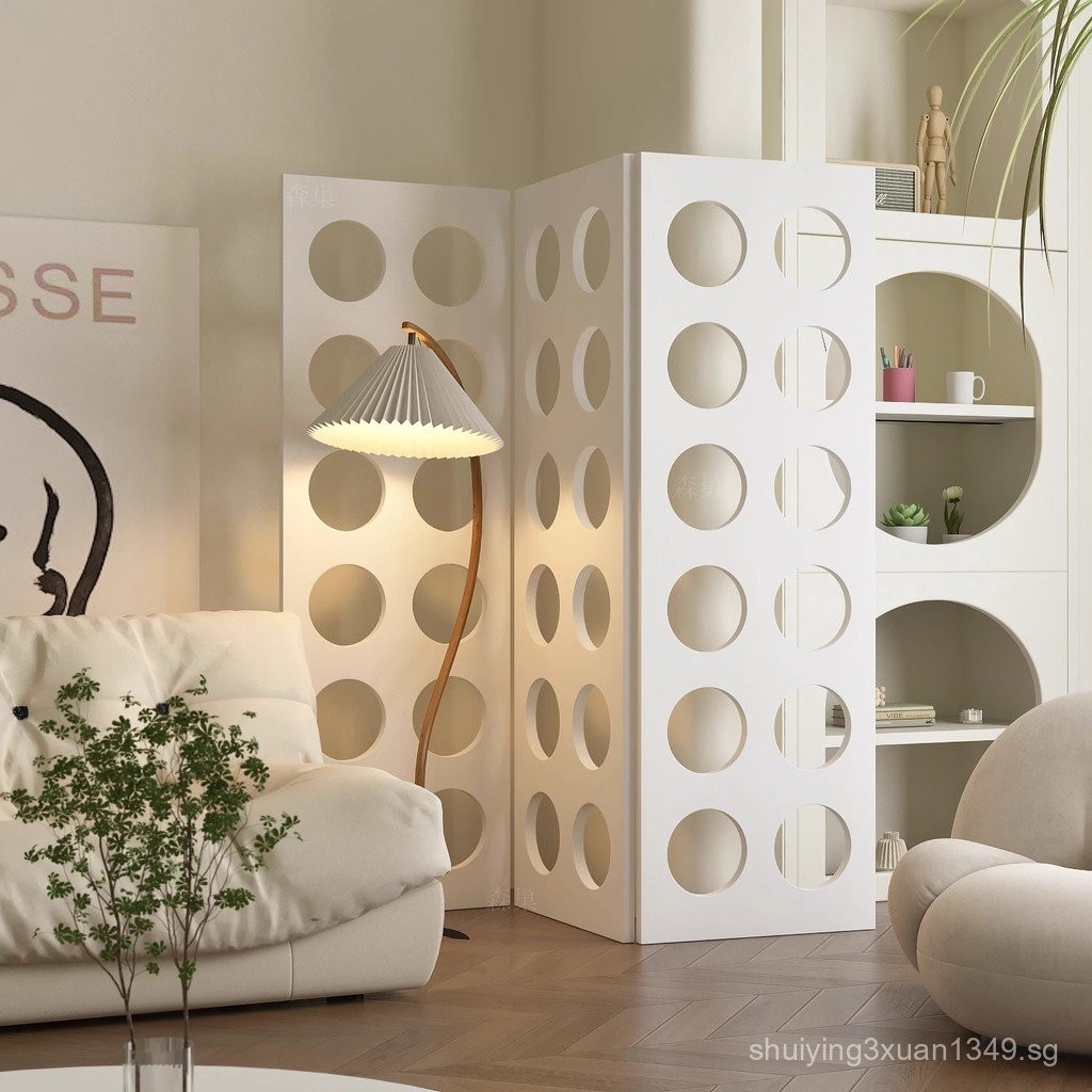 Solid Wood Rattan Screen Partition for Living Room Entrance, Japanese ...