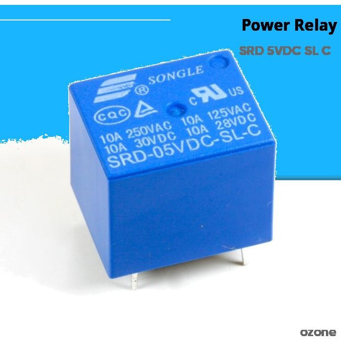 Mini 5V DC Power Relay SRD-5VDC-SL-C 5 Pin PCB Type | Shopee Singapore